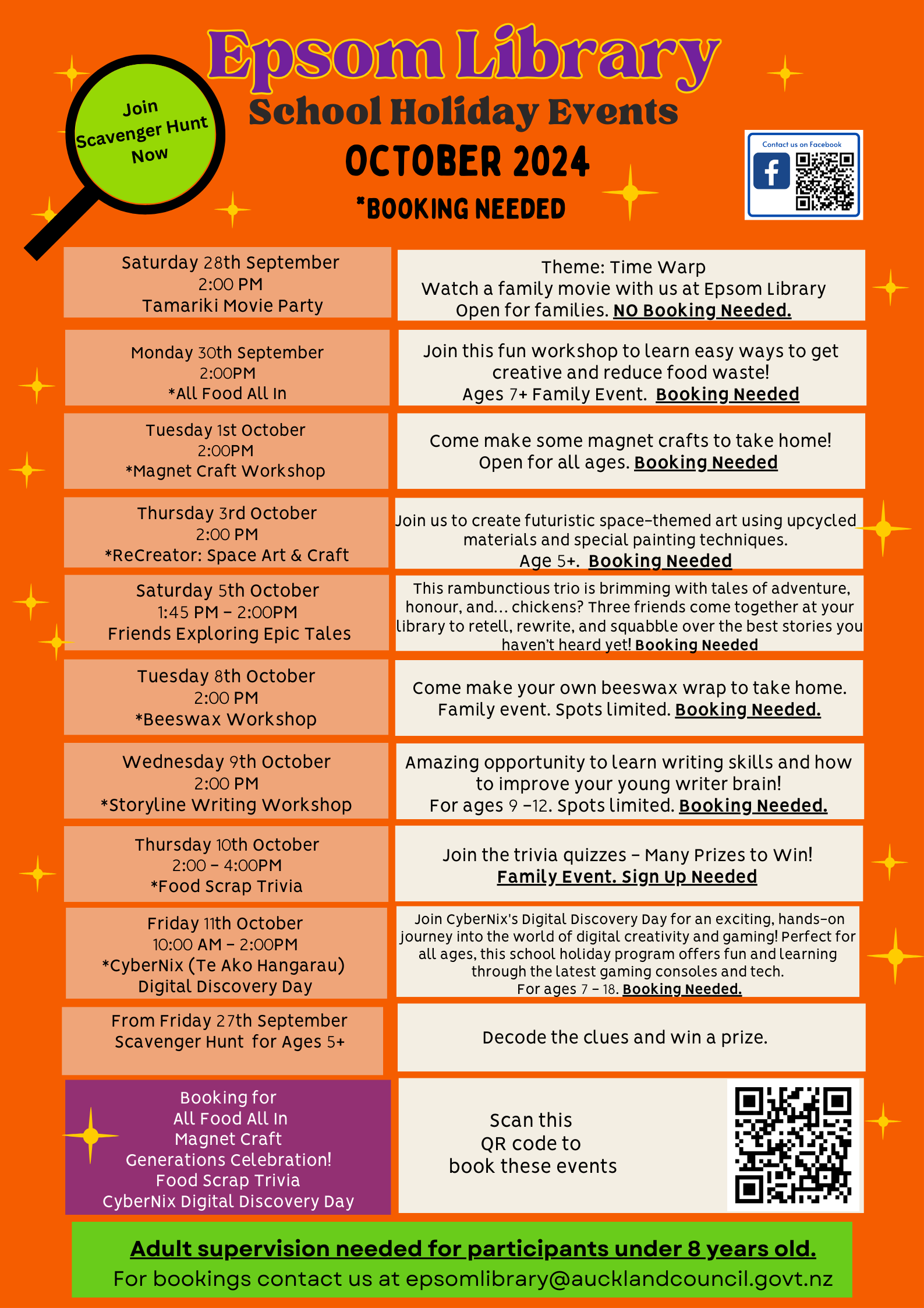 October School Holiday Programme - OurAuckland