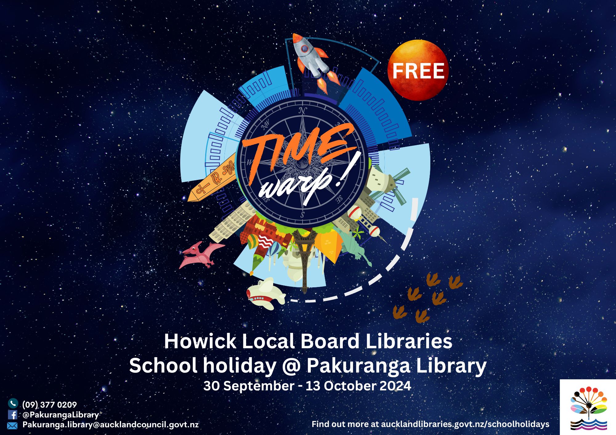 Time Warp! School Holidays @ Pakuranga Library - OurAuckland
