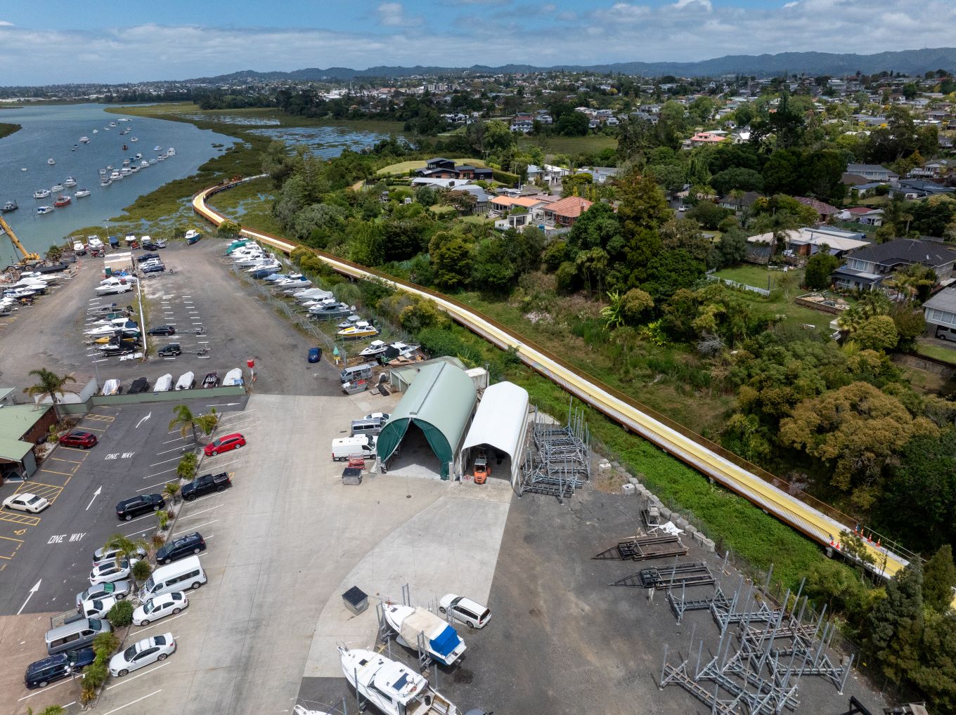 Te Whau Pathway: Photos show construction progress as milestone reached ...