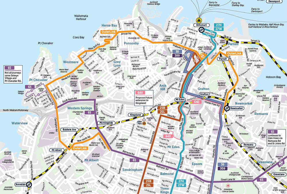 Have your say on proposed changes to the OuterLink - OurAuckland