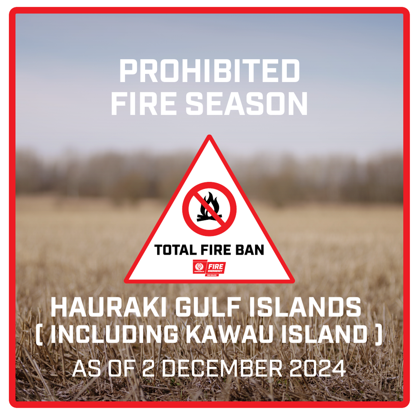 Prohibited fire season for islands of the Hauraki Gulf from today ...
