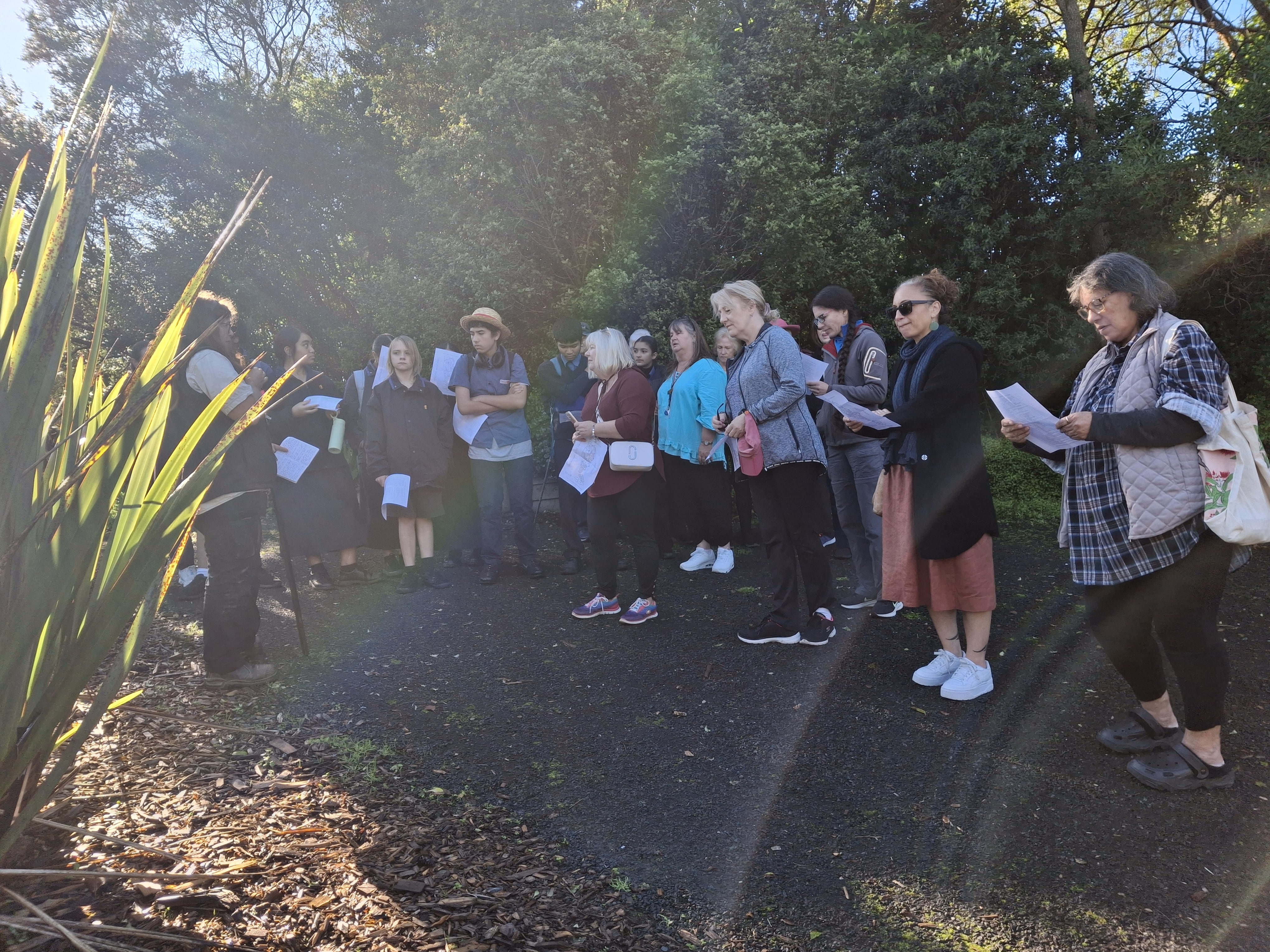 Guided walk in the Pā Harakeke collection - OurAuckland