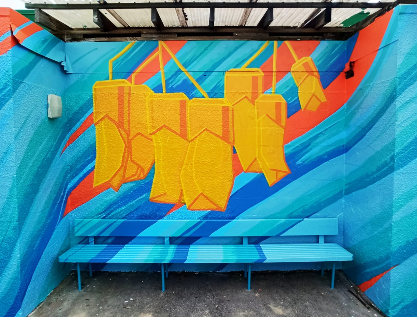 Mural celebrates Sunnynook community a year after floods - OurAuckland