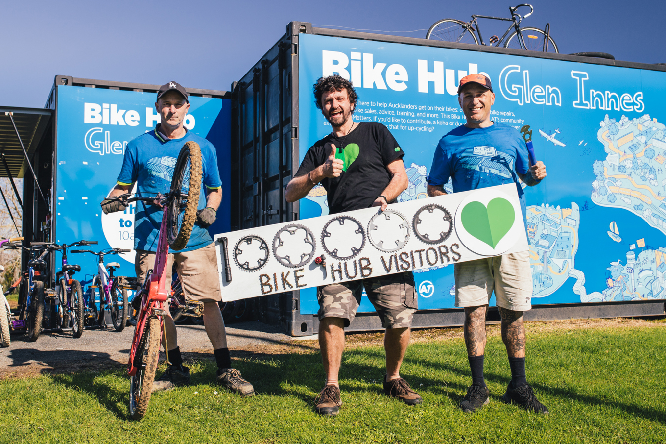 EcoMatters Bike Hubs celebrate 100,000 visitors - OurAuckland