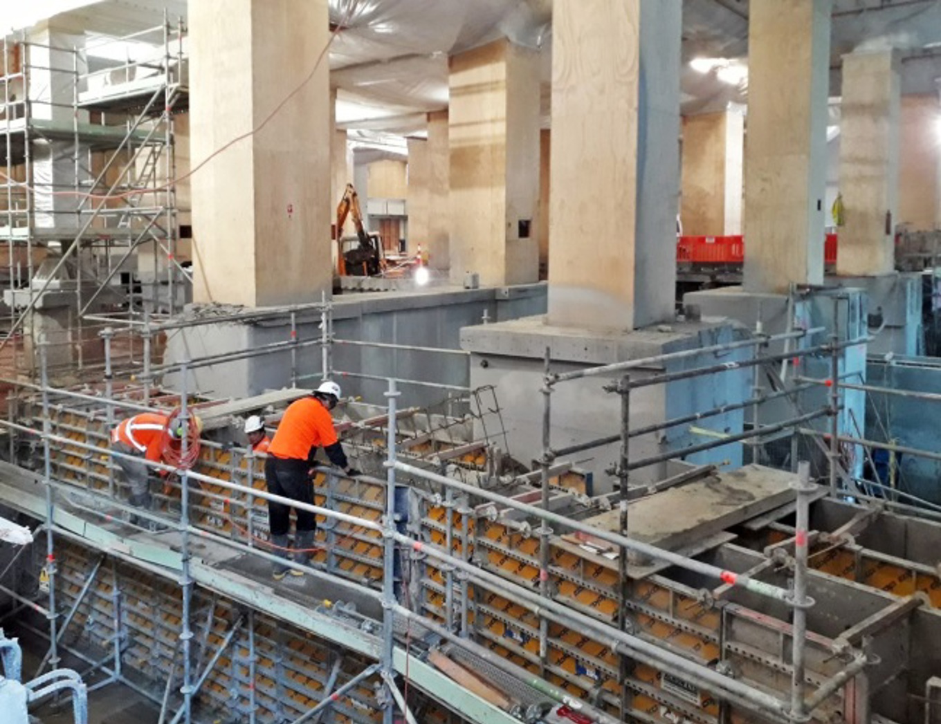 CRL construction inside Britomart Station - OurAuckland