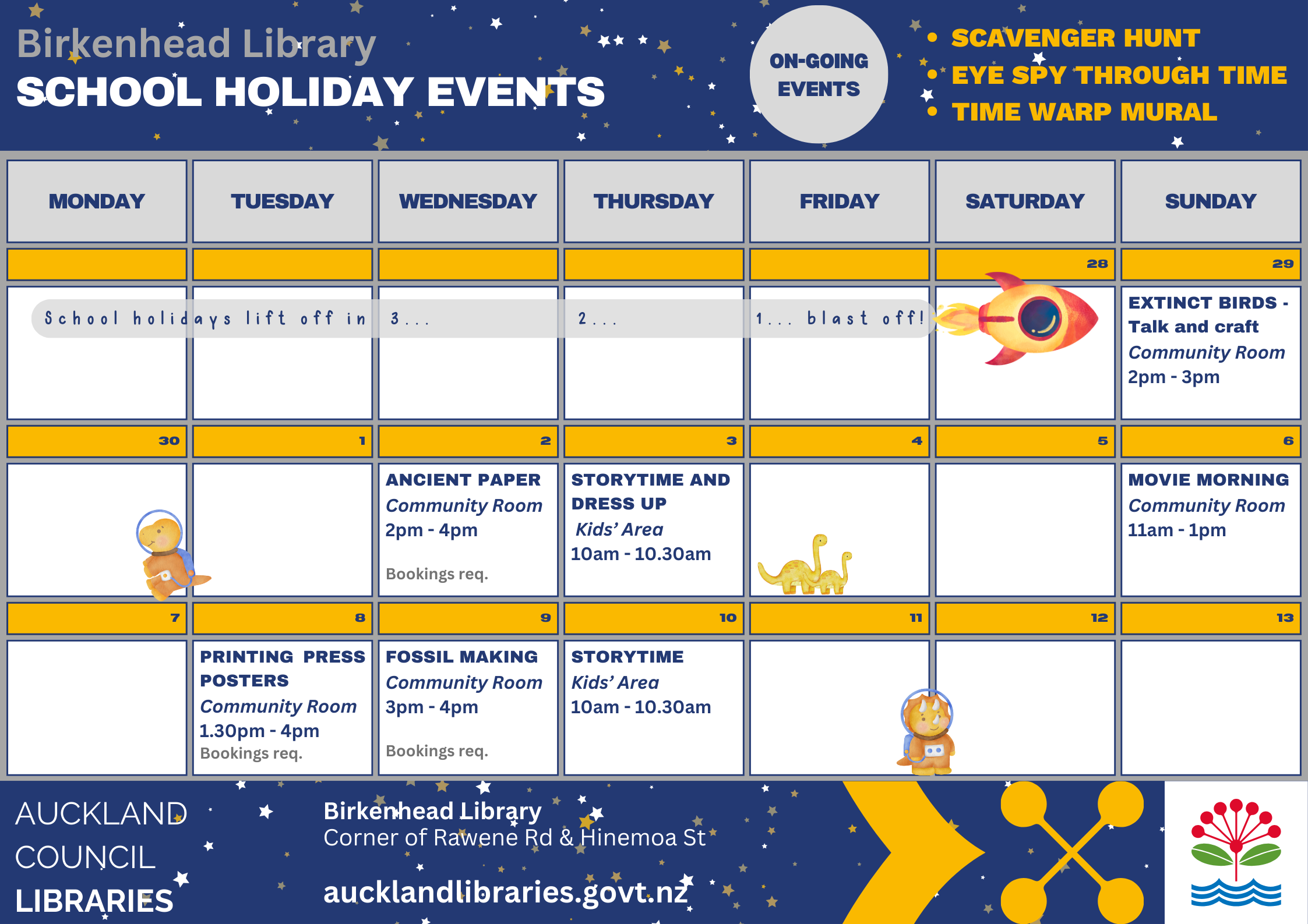 Birkenhead Library - October Time Warp School Holiday Programme ...