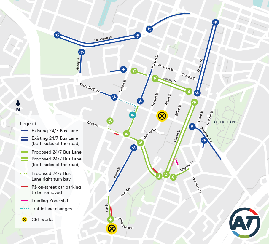 Additional bus lanes proposed for the city centre - OurAuckland
